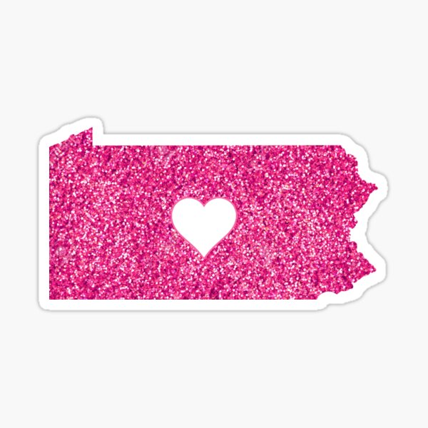 "pink sparkly pa" Sticker by lolosenese | Redbubble