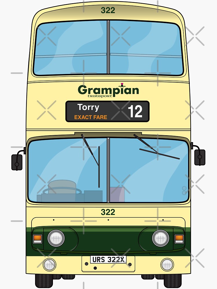 "Grampian Regional Transport (GRT) Atlantean Bus 322 URS322X Aberdeen ...