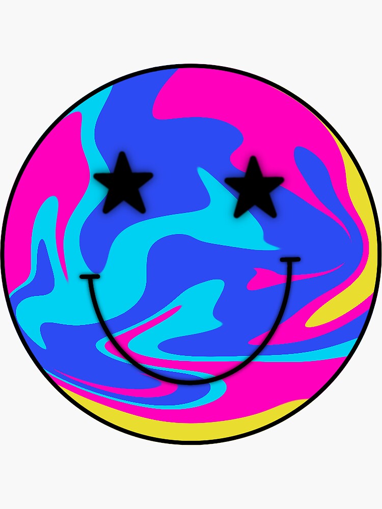 "Marble Smiley Face" Sticker for Sale by aecarter26 | Redbubble