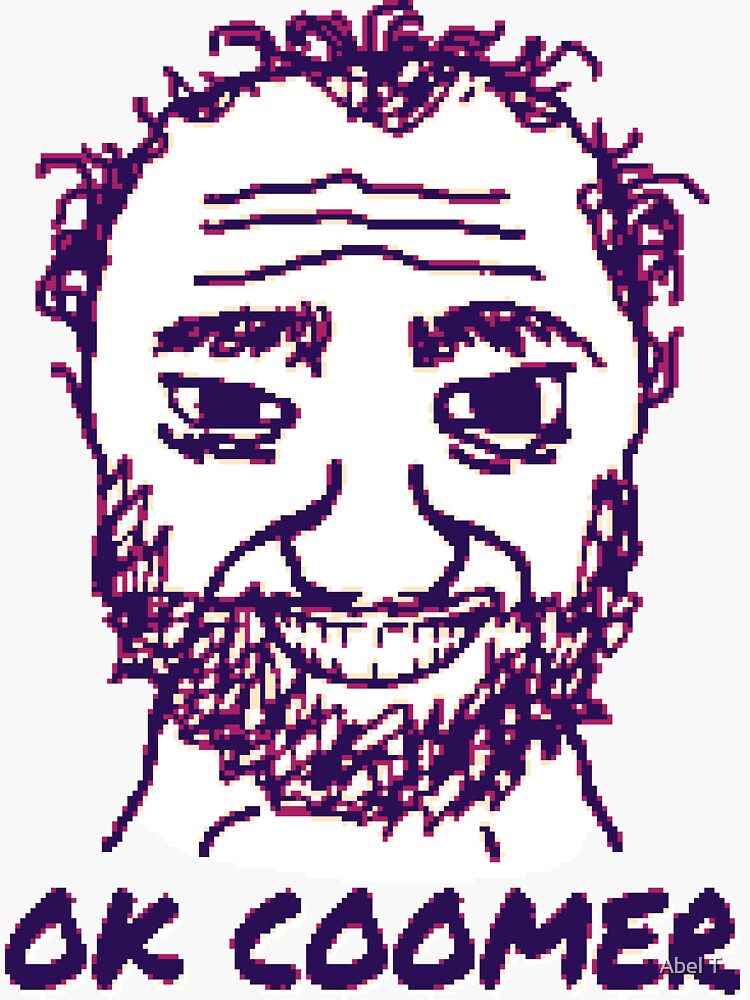 "Ok Coomer" Sticker for Sale by Abel T | Redbubble