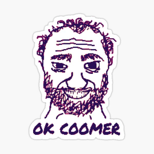 "Ok Coomer" Sticker for Sale by Abel T | Redbubble