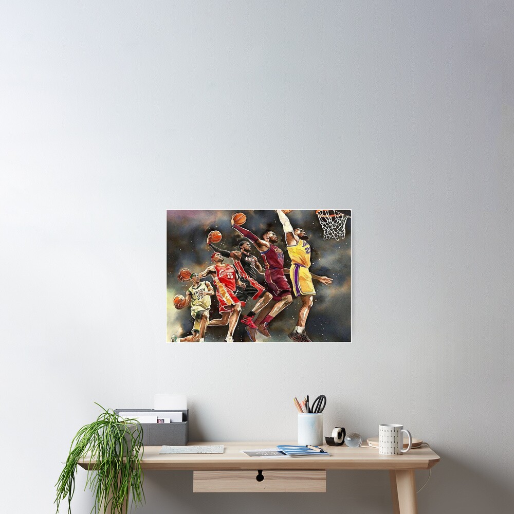 "Lebron James - Evolution" Poster for Sale by elmagalon44 | Redbubble