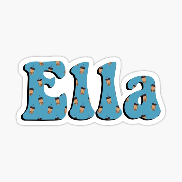 "Ella" Sticker for Sale by WackoArts | Redbubble