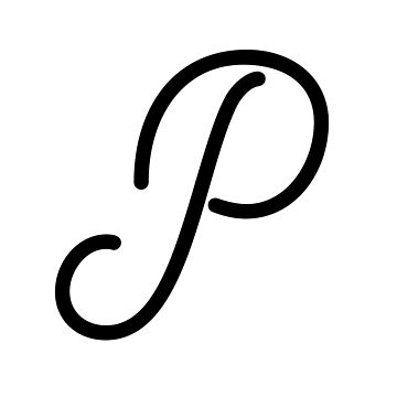"Cursive P" Poster for Sale by Jose234 | Redbubble