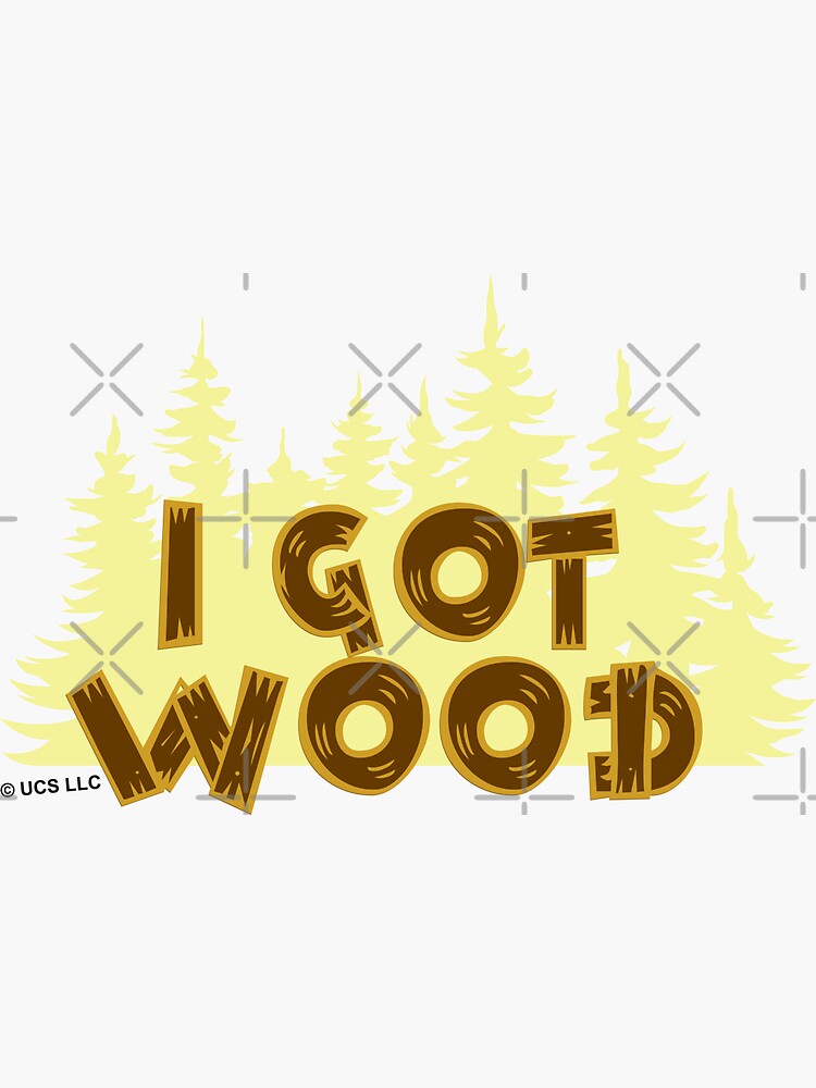"I got Wood T-shirt | Shaun of the Dead | Vector Artwork" Sticker for ...