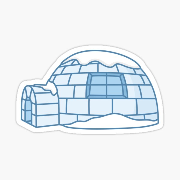 "Arctic Igloos" Sticker for Sale by AwesomeProject | Redbubble