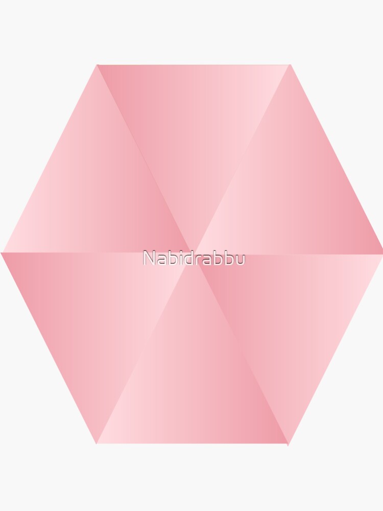 "Hexagonal shape divided with gradient color" Sticker for Sale by ...