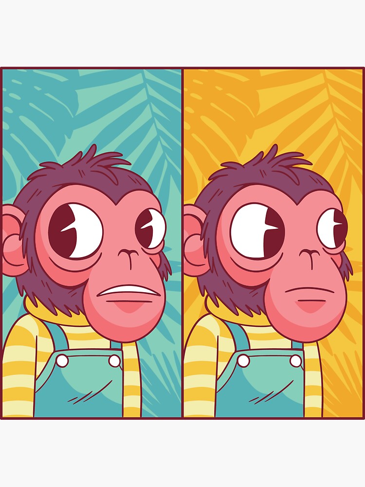 "Monkey Meme" Sticker for Sale by DavinciStore21 | Redbubble