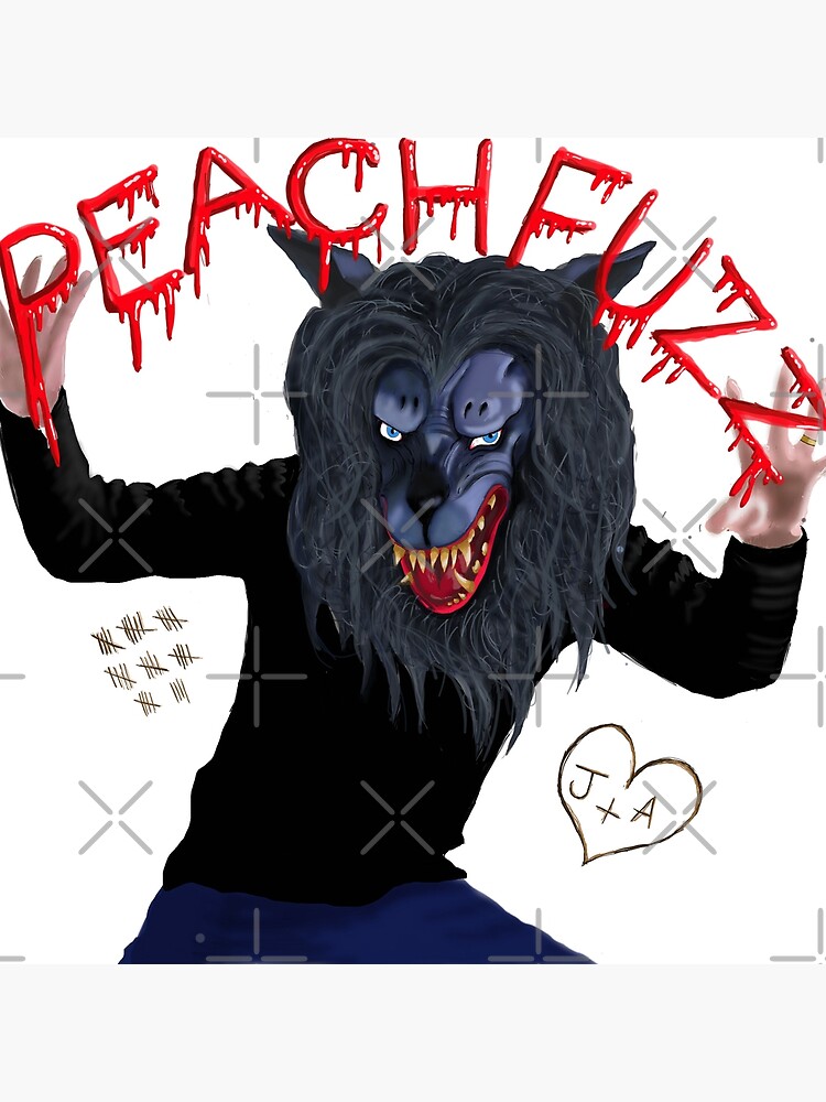 "Creep - HQ Peachfuzz Werewolf Mask Pose - " Photographic Print for ...