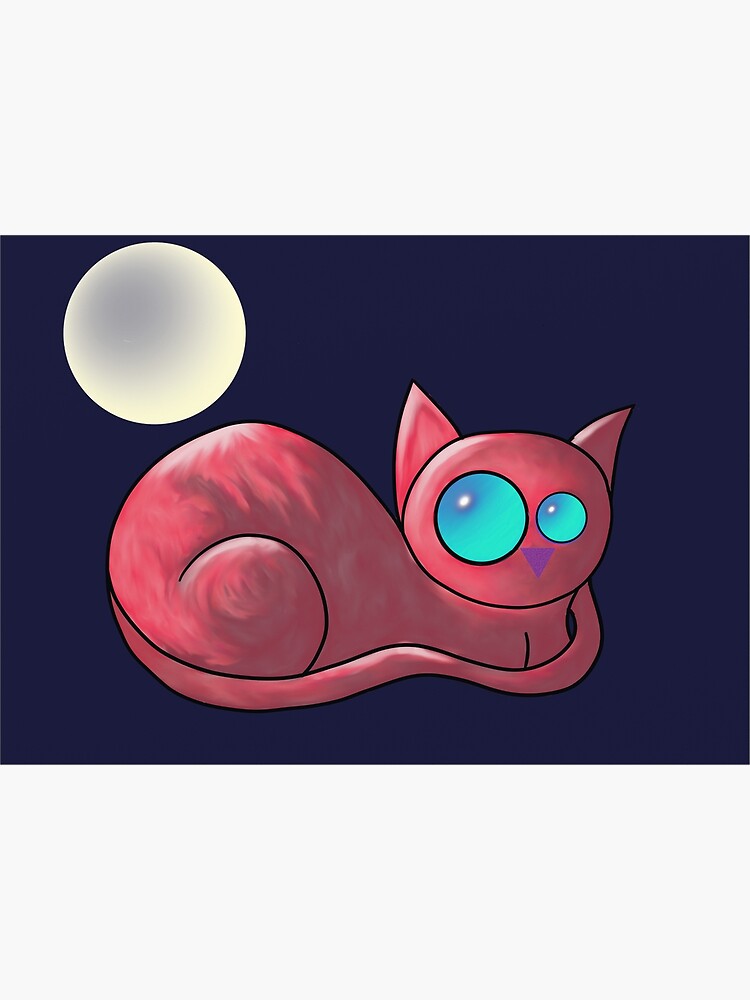 "Red Kitty" Poster for Sale by PitiKretz | Redbubble