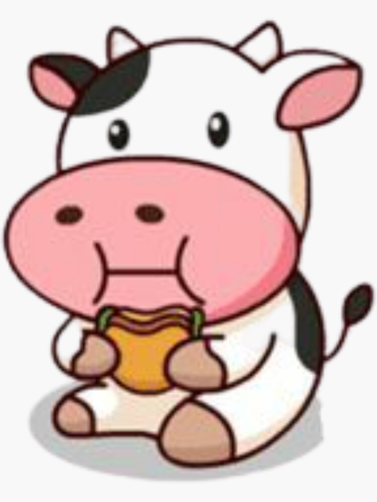 "Vacas Kawaii" Sticker for Sale by Tarun Bisht | Redbubble
