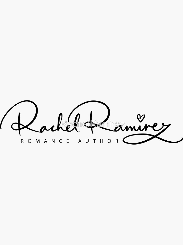 "Rachel Ramirez Signature (Black)" Sticker for Sale by RachelRamirez ...