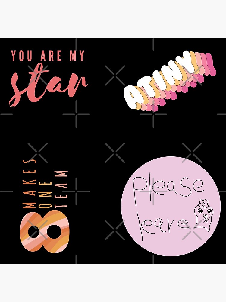 Lámina metálica «ATEEZ Collage Pack Cute 90s Atiny Aesthetic [COMPRAR ...