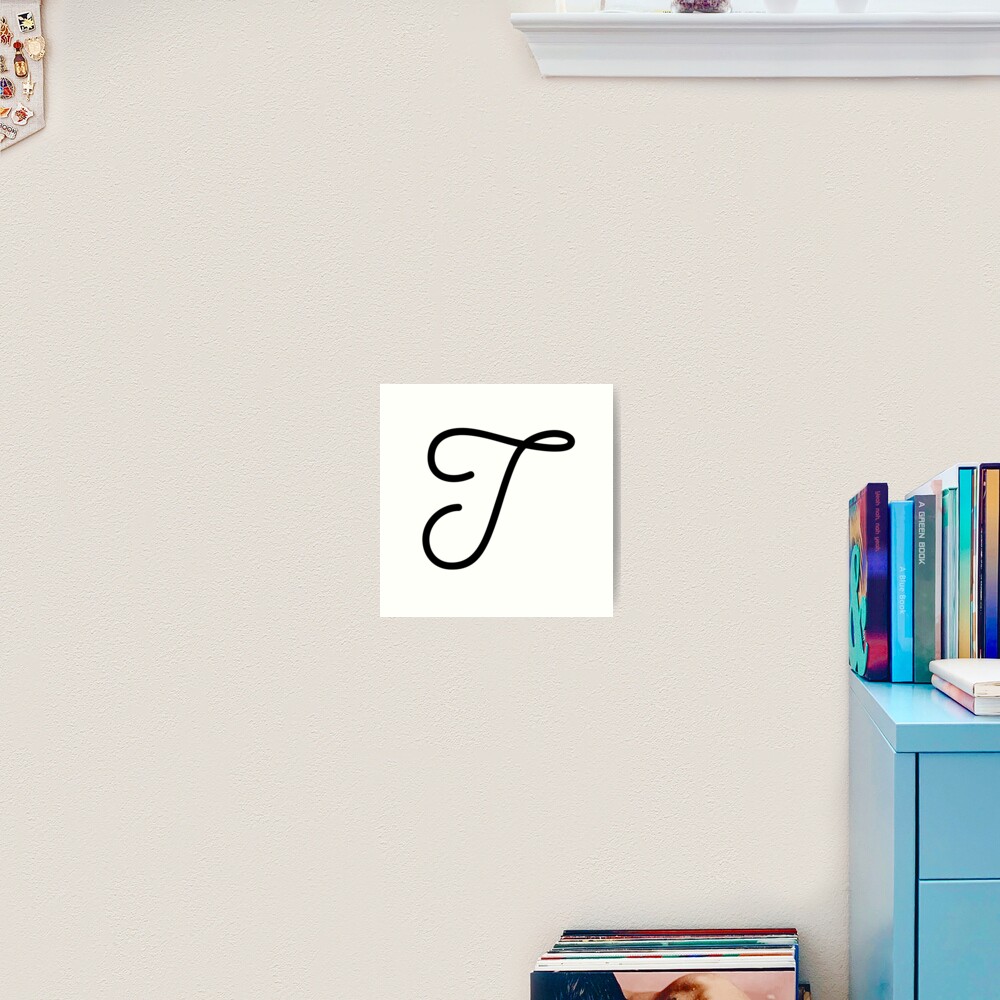 "Cursive T" Poster for Sale by Jose234 | Redbubble