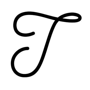 "Cursive T" Poster for Sale by Jose234 | Redbubble
