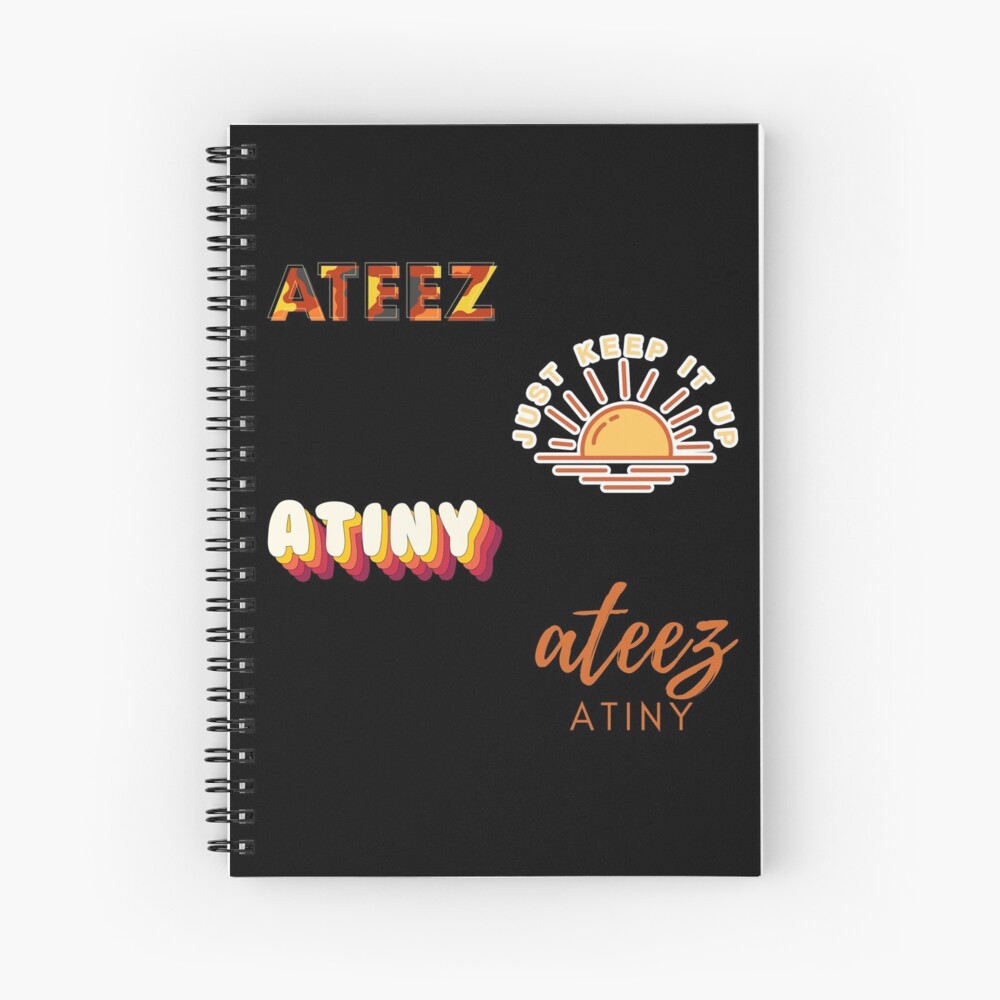 Cuaderno de espiral «ATEEZ Collage Pack Cute 90s Atiny Aesthetic ...