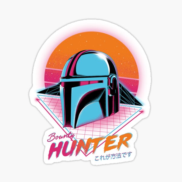 "Neon Hunter" Sticker by RetroDivision | Redbubble