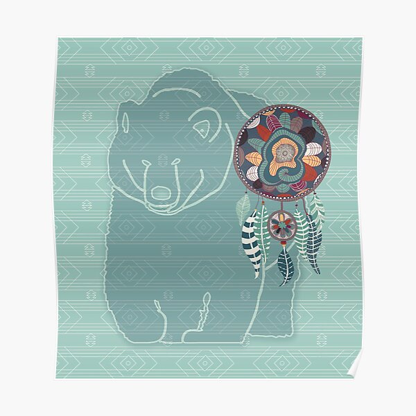 "Bear Native American Animal Spirit" Poster for Sale by SalonOfArt ...