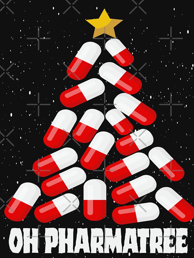 "Pharmacist Christmas Tree Pharmacist Idea Pills Pharmacy Technician ...