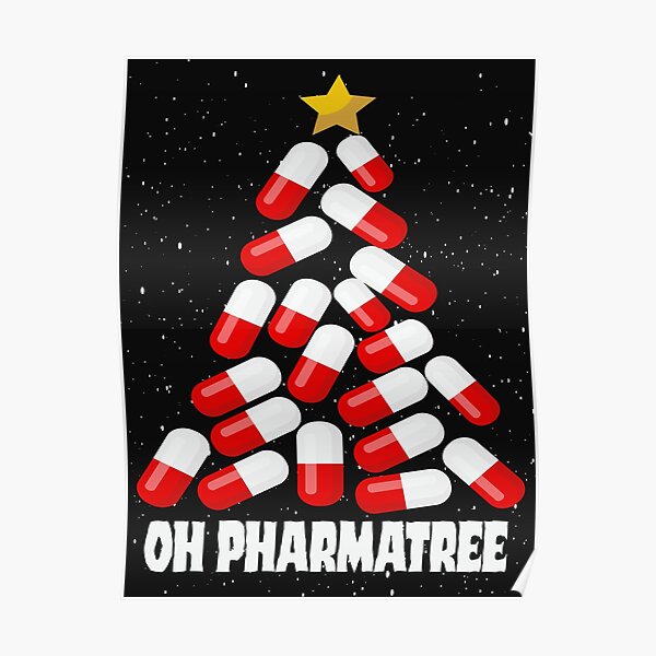 "Pharmacist Christmas Tree Pharmacist Idea Pills Pharmacy Technician ...
