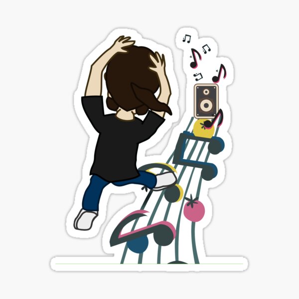 "Crazy kid dancing to music- unique cool dance design for dance lovers ...