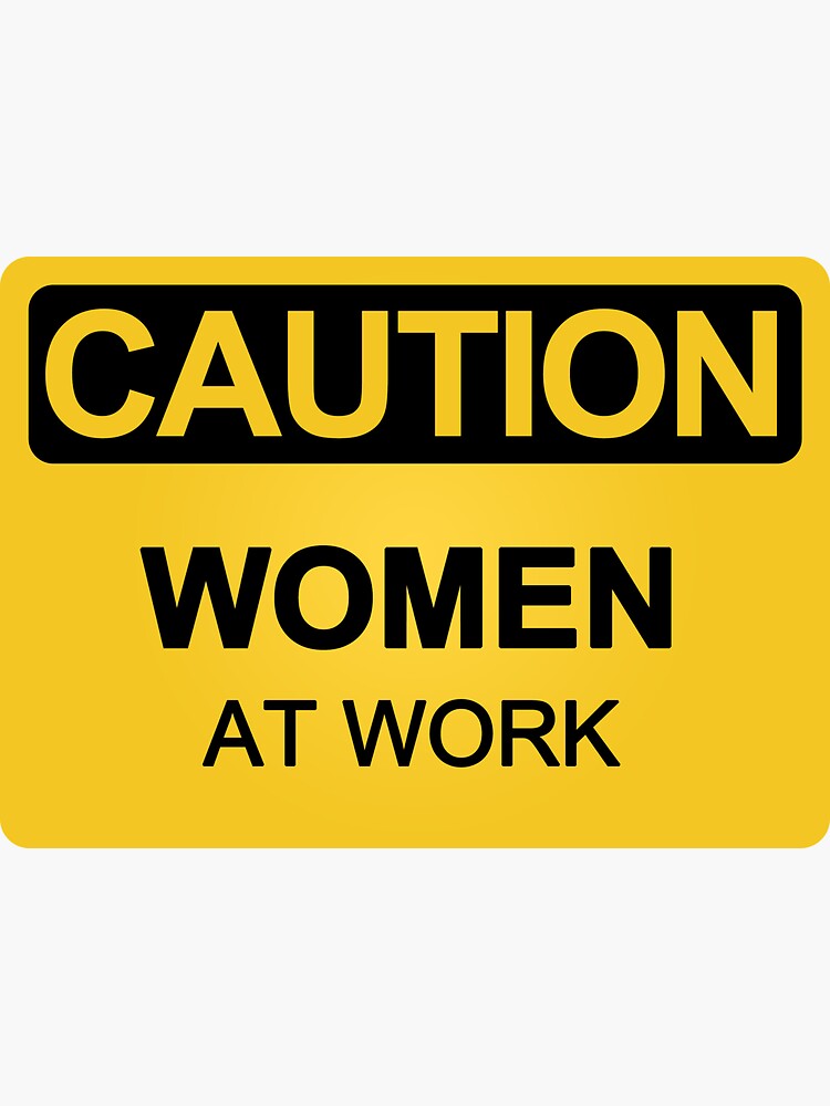 "Women At Work" Sticker by jerrygrey | Redbubble