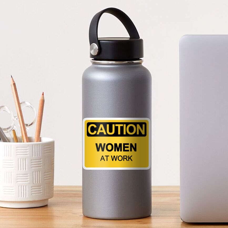 "Women At Work" Sticker by jerrygrey | Redbubble