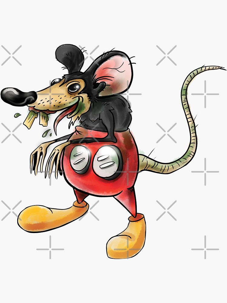 "Ugly mouse" Sticker for Sale by GhettoArt | Redbubble