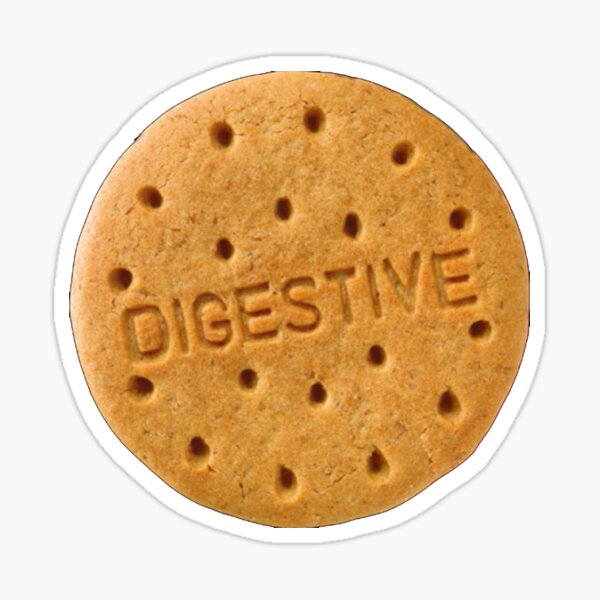"Just A Digestive Biscuit Funny Humorous " Sticker for Sale by ...