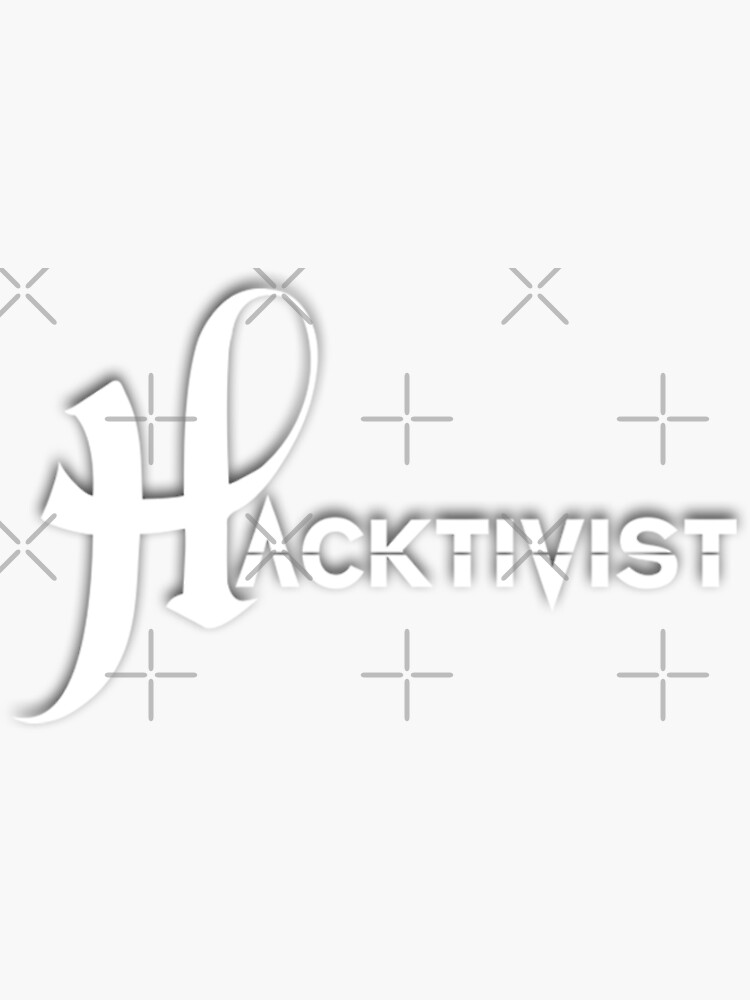 "Hacktivist" Sticker for Sale by FersArts | Redbubble