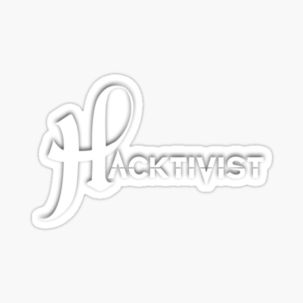 "Hacktivist" Sticker for Sale by FersArts | Redbubble