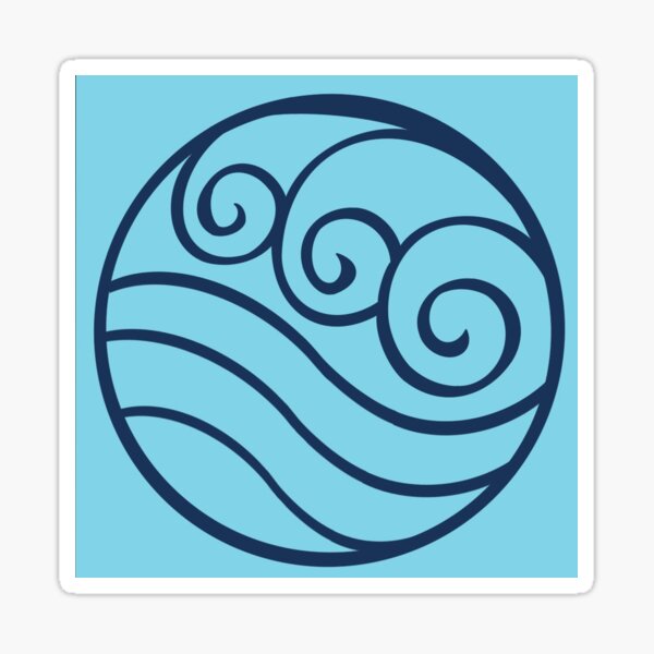"Water element symbol" Sticker by tsstsss | Redbubble