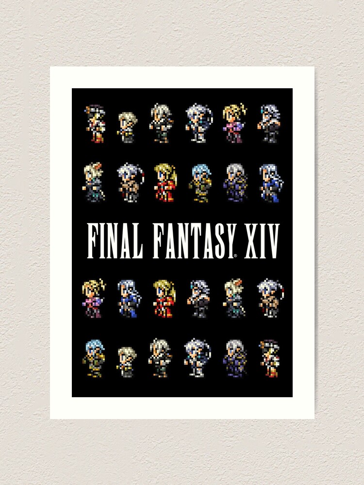 "Final Fantasy XIV 14 - Sprites PIXEL SPRITE" Art Print for Sale by ...