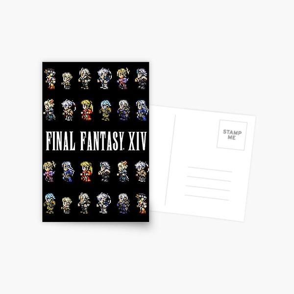 "Final Fantasy XIV 14 - Sprites PIXEL SPRITE" Postcard for Sale by ...