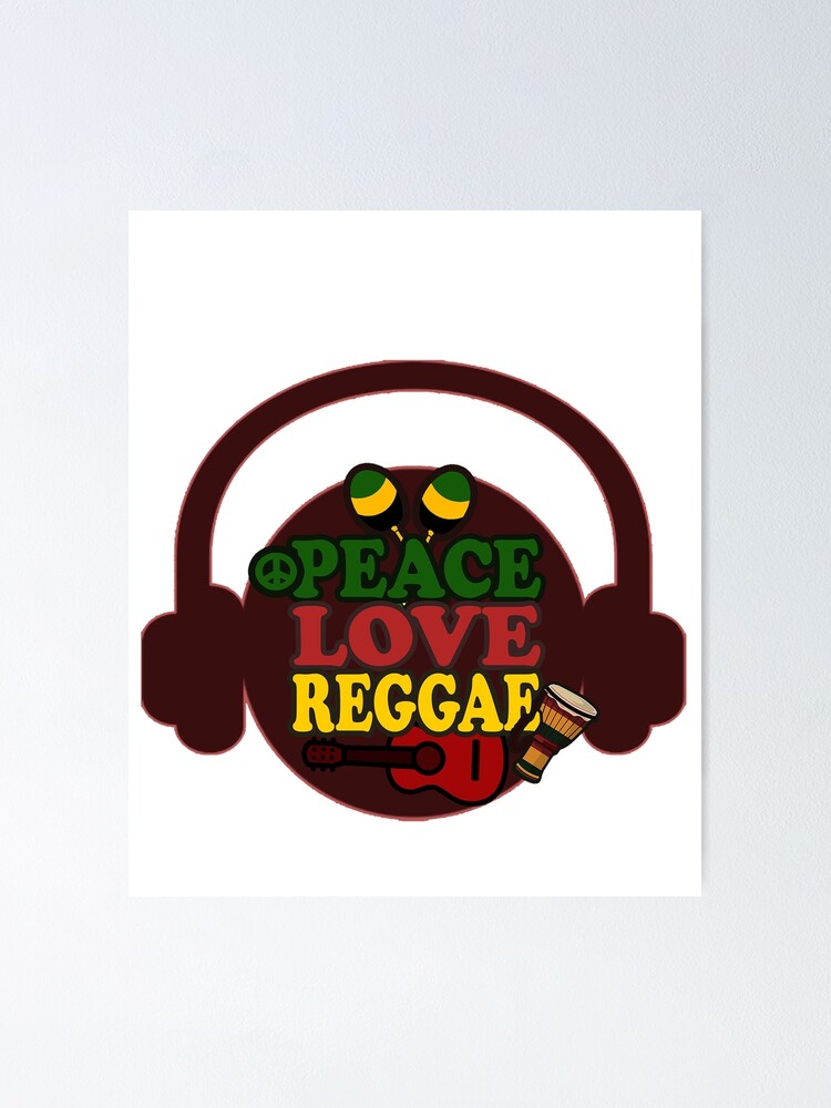 "Peace Love Reggae Rasta Colors" Poster for Sale by RastaColors | Redbubble