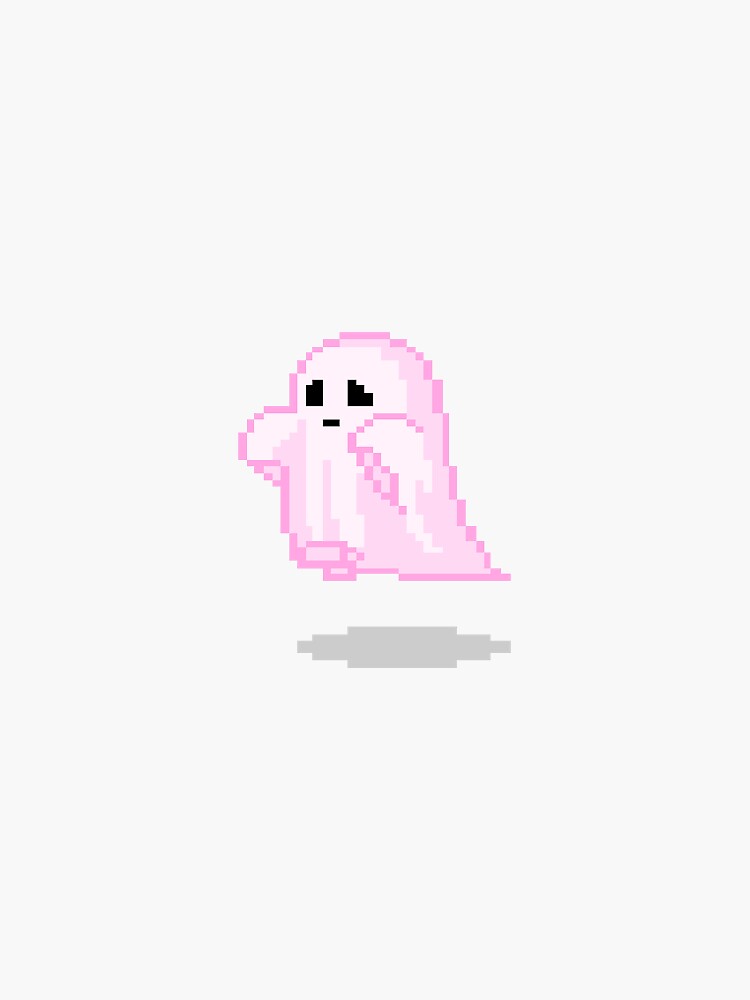 "Pink Ghost" Sticker by xSilver-Fox | Redbubble