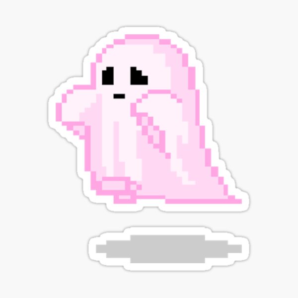 "Pink Ghost" Sticker by xSilver-Fox | Redbubble