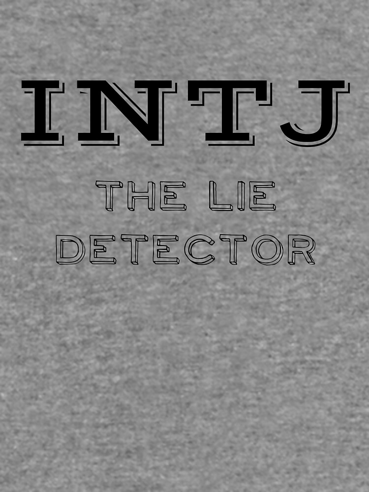 "INTJ Lie Detector Mastermind T-Shirt | INTJ Mask | Myers Briggs ...
