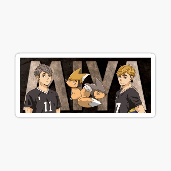 "Haikyuu!! Classic Miya Twins Mug" Sticker for Sale by H0llyDays ...