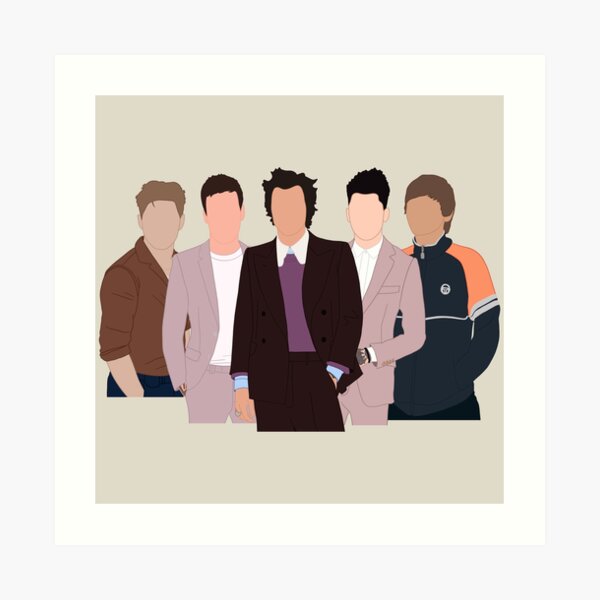 "faceless one direction" Art Print by emmaginationart | Redbubble