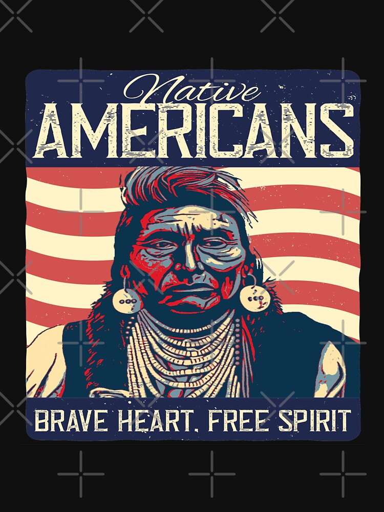 "CHIEF JOSEPH-BRAVE HEART.FREE SPIRIT" T-shirt for Sale by nativeStor ...