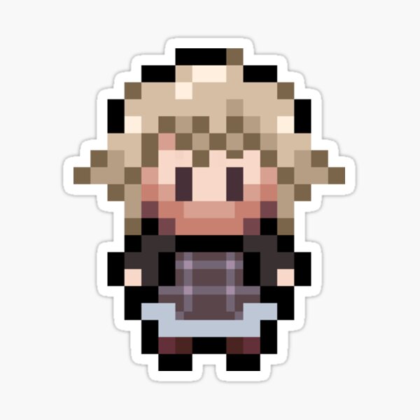 Pegatina «Yume 2kki - Urotsuki RSE Sprite» de Paper-Starlight | Redbubble