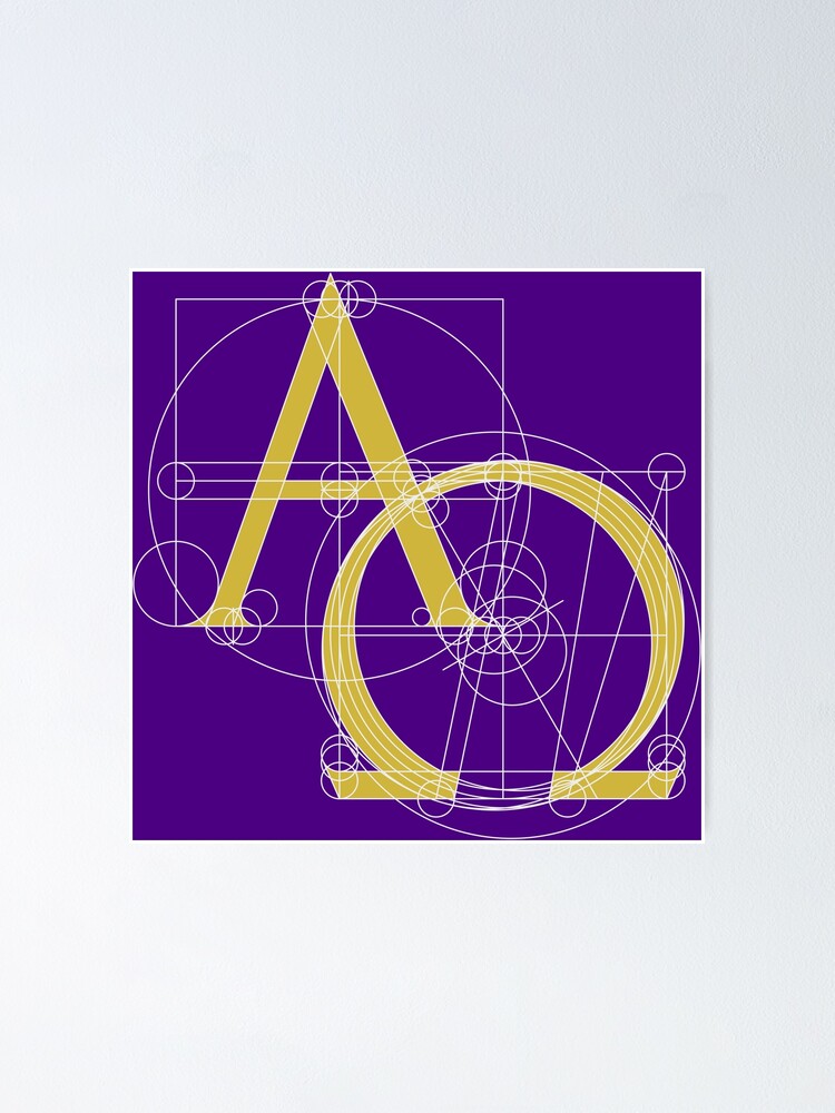 "Alpha & Omega Christian Symbol" Poster for Sale by RicardoArt77 ...