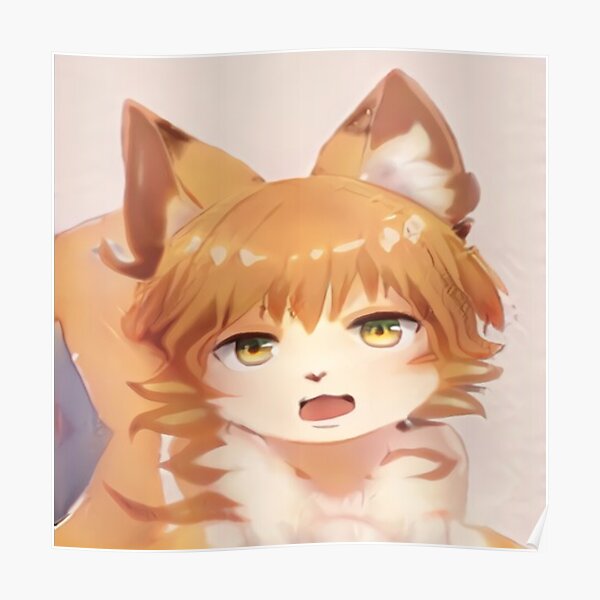 "Anime Female Fox Furry Portrait" Poster by OBKDesigns | Redbubble