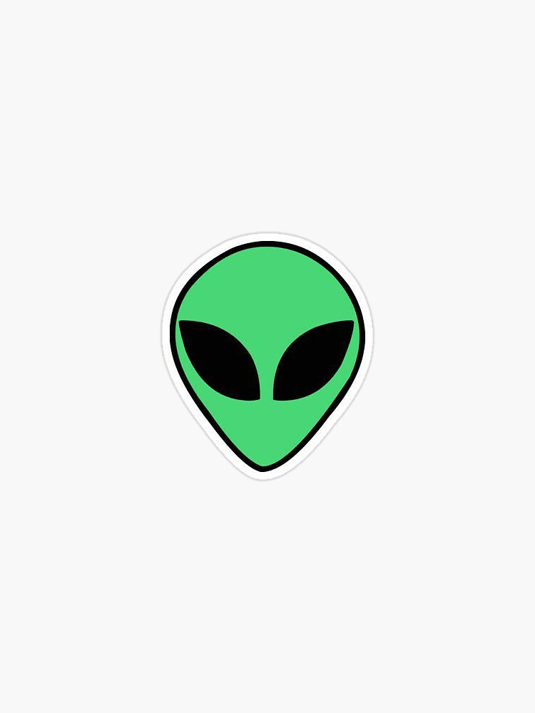 "Alien Head Stickers " Sticker for Sale by MariStore | Redbubble