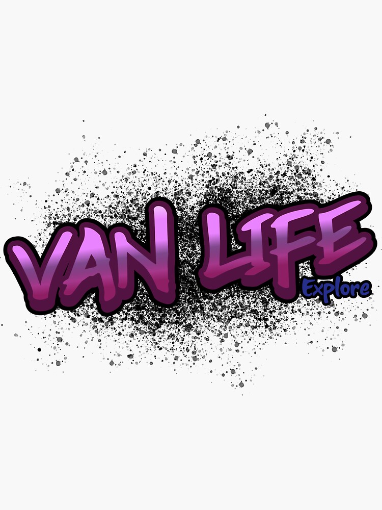 "Van Life Graffiti Style " Sticker for Sale by DNomadsStore | Redbubble