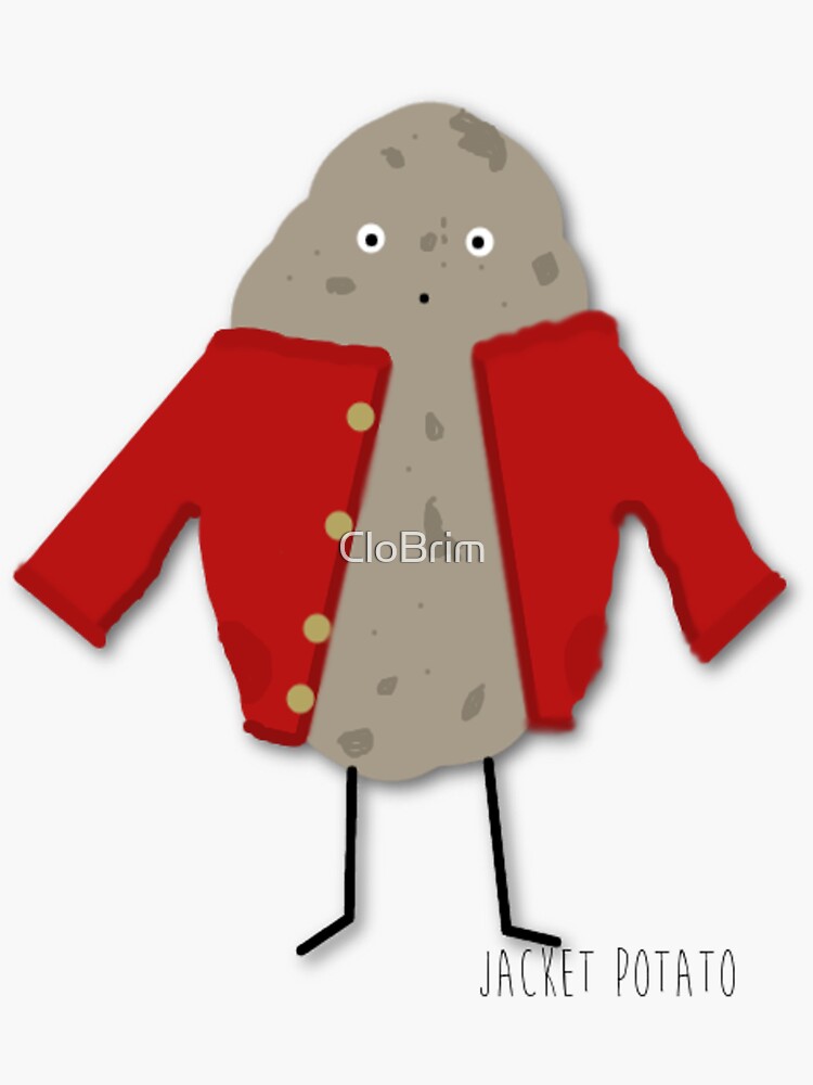 "Jacket Potato" Sticker for Sale by CloBrim | Redbubble