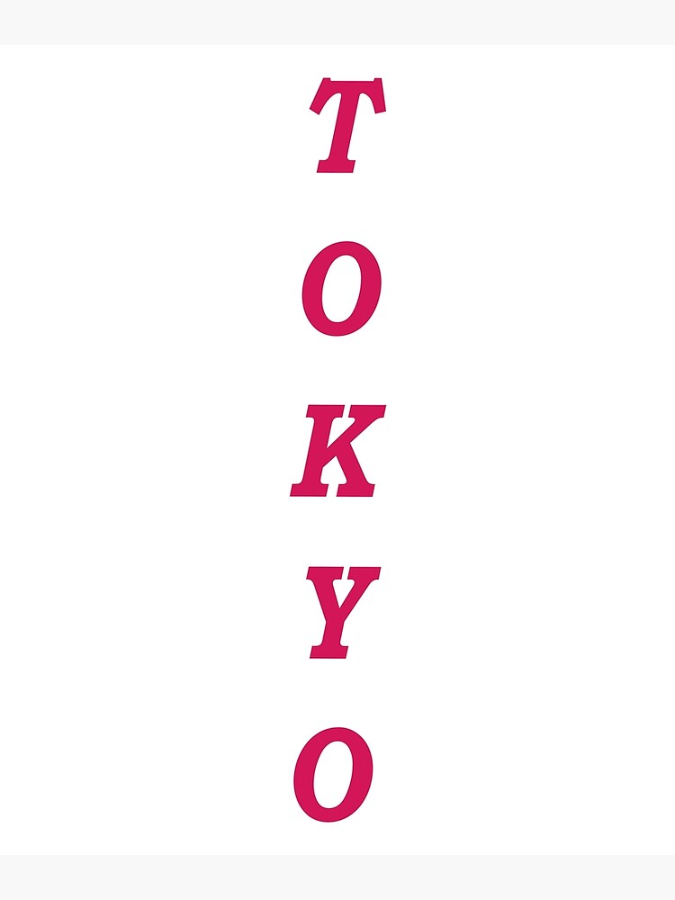 "Tokyo Word Art" Poster for Sale by AnimeNovas | Redbubble