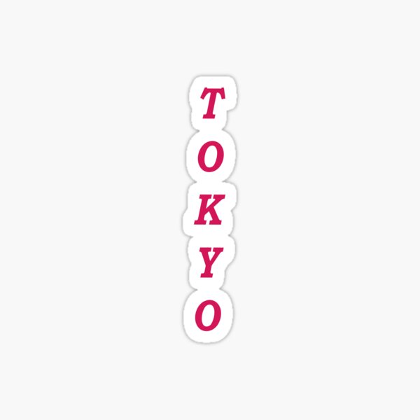 "Tokyo Word Art" Sticker for Sale by AnimeNovas | Redbubble