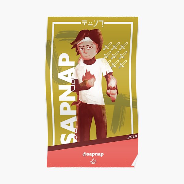 "Sapnap Character Banner" Poster by designsbyaidan | Redbubble